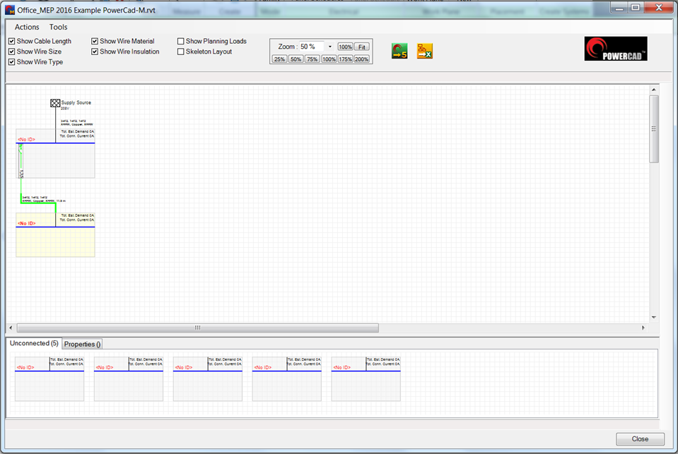 Building an Electrical Distribution with PowerCad-M